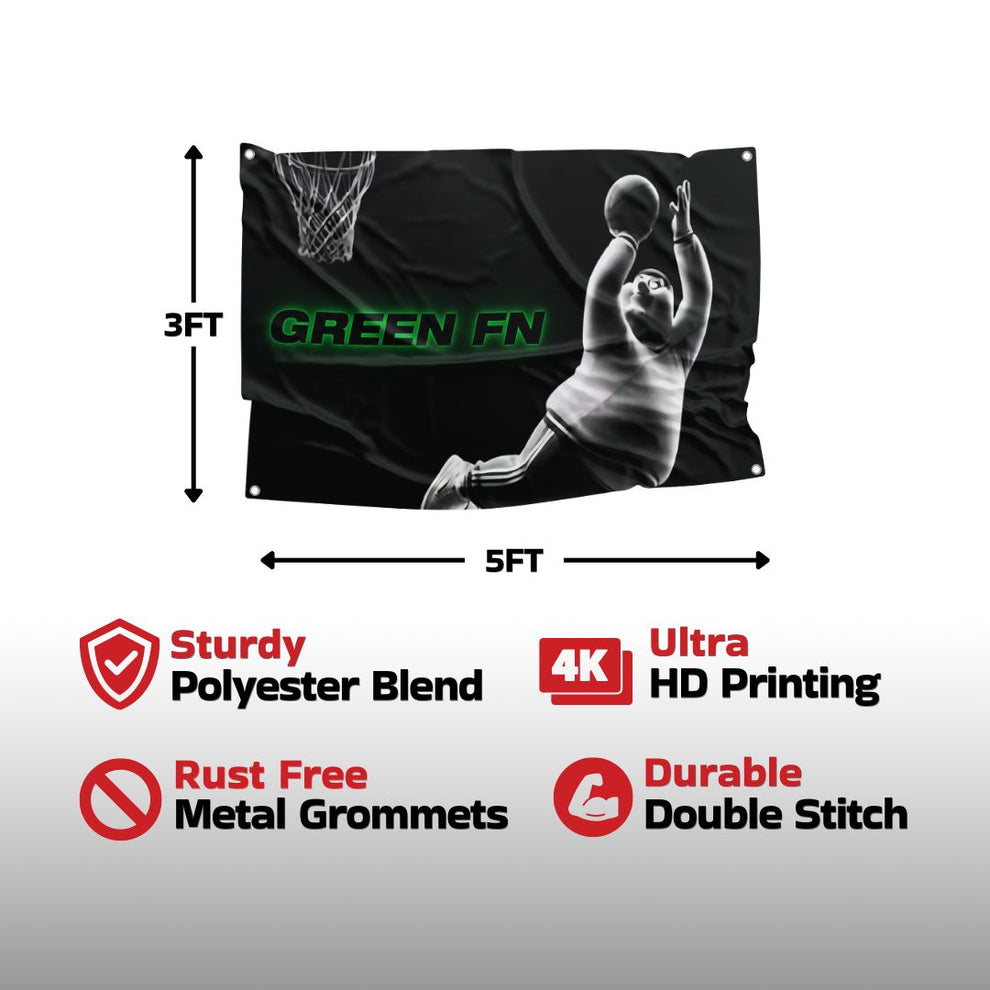 Green FN Flag | Funny Flags For Room – Flagaholics