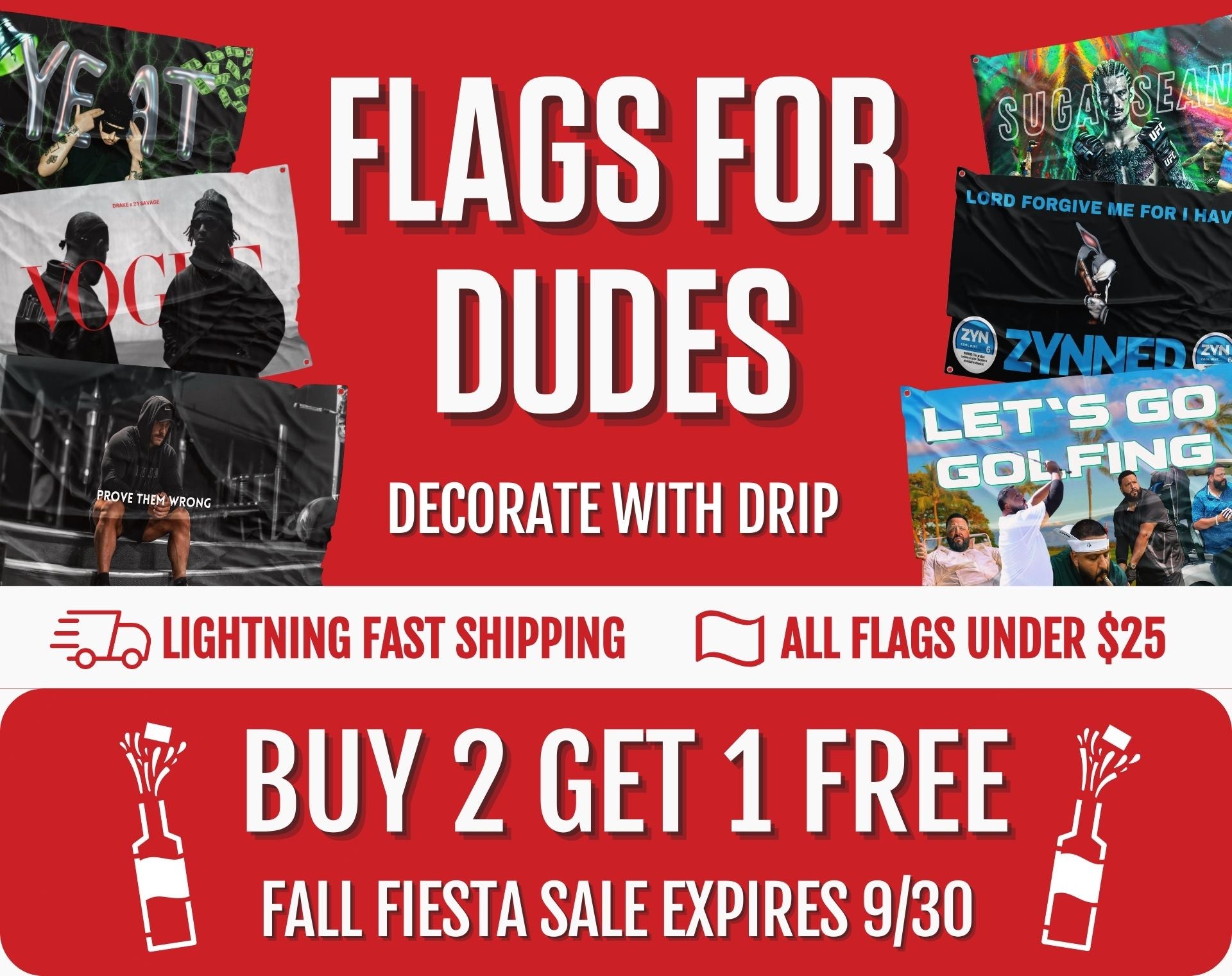 Flagaholics | The Best Funny Flags for College Dorm Rooms!